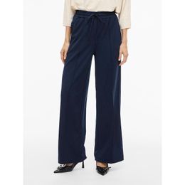Vila Damen Schlupfhose &raquo;VICLUA HW WIDE PANTS-NOOS&laquo; Materialmix blau XXL (44), N-Gr