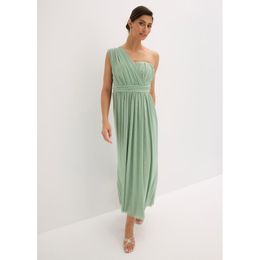 bonprix Damen bonprix Maxikleid Maxi-L&auml;nge, ohne &Auml;rmel, Regular Fit, aus Mesh-Obermaterial gr&uuml;n 48, N-Gr