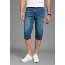 Bruno Banani Herren Jeansbermudas &raquo;Hutch-Bermuda&laquo; Straight-Fit, normale Leibh&ouml;he, aus elastischem Denim-Material blau 30, L&auml;nge 32