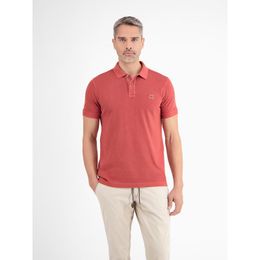 Lerros Herren Lerros Poloshirt mit Logo Stickerei rot L