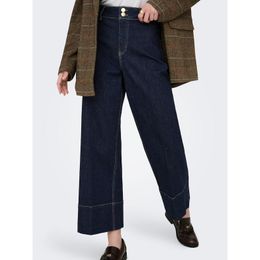 Only Damen Only High-waist-Jeans &raquo;ONLMADISON HW DO BT CRP WD DNM GUA85NOOS&laquo; Materialmix, High Waist XL (42), L&auml;nge 32