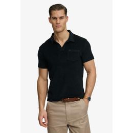 Superdry Herren Poloshirt &raquo;TOWELLING POLO&laquo; Baumwolle, relaxed fit schwarz S