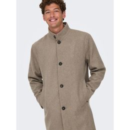 Only & Sons Only & Sons Herren ONLY & SONS Kurzmantel &raquo;ONSCHARLES WOOL COAT OTW&laquo; beige S