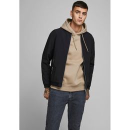 Jack & Jones Jack & Jones Herren Blouson &raquo;JJERUSH mit Stehkragen und Rei&szlig;verschlusstaschen&laquo; ohne Kapuze unifarben, modisch, regular fit, Polyester schwarz L