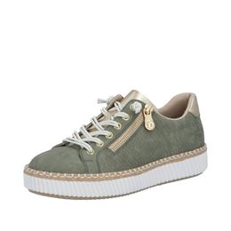 Rieker Damen Sneaker mit modischer Ziernaht, Freizeitschuh, Halbschuh, Schn&uuml;rschuh 41