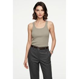 BOSS Orange Damen BOSS Orange Ripptanktop &raquo;Epetite Premium Damenmode&laquo; Slim Fit mit Logostickerei beige XL