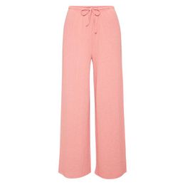 Lascana Damen Lascana Schlupfhose &raquo;b&uuml;gelfrei mit weitem Bein&laquo; aus bequemen Stoff mit Kordelzug, Sommerhose, Strandhose rosa 46, N-Gr