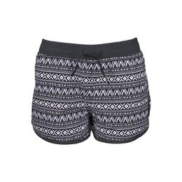 Buffalo M&auml;dchen Badeshorts mit Ethnodruck schwarz-wei&szlig; 122/128, N-Gr