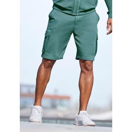 AUTHENTIC LE JOGGER Herren AUTHENTIC LE JOGGER Sweatshorts &raquo;, kurze Sweathose&laquo; Cargotaschen mit Webdetails gr&uuml;n S (44/46), N-Gr