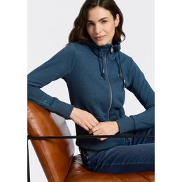 Ragwear Damen Kapuzensweatjacke &raquo;NESKIA ZIP A O&laquo; mit Kordelzug und Logo am &Auml;rmel L