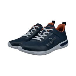 Bugatti Herren Bugatti Sneaker Schn&uuml;rschuh, Halbschuh, Freizeitsneaker mit Logoschriftzug blau 46