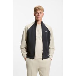 BOSS Green Herren BOSS Green Sweatjacke &raquo;Skaz&laquo; mit Markenlabel schwarz XXL