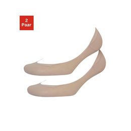 Vivance Damen F&uuml;&szlig;linge &raquo;Ultra Low Cut F&uuml;&szlig;linge Unsichtbare Socken mit Pad f&uuml;r High Heels&laquo; Set, 2 Stk. tlg. mit Ballenpolster f&uuml;r Loafer, Ballerina 