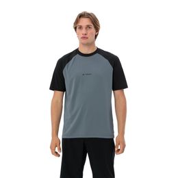 Vaude Herren Vaude Radtrikot &raquo;Men's Loamer Shirt&laquo; Kurzarm, mit Rundhalsausschnitt, aus Polyester, normale Schnittform grau M
