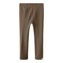 Lil' Atelier Kinder Leggings &raquo;NMNGAYO SLIM LEGGINGS LIL NOOS&laquo; Baumwollmischung braun 98, N-Gr