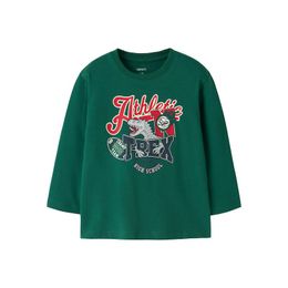 name it Jungen Langarmshirt &raquo;NMMLINUS LS NREG TOP BOX&laquo; Baumwollmischung, regular fit gr&uuml;n 98