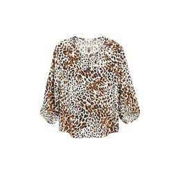 s.Oliver Damen s.Oliver Druckbluse 3/4-Arm Sommerbluse / bedruckt / Rundhals 46
