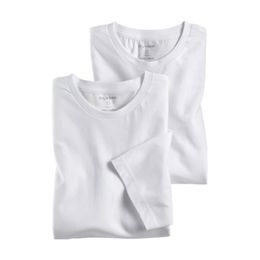 OLYMP Herren OLYMP T-Shirt &raquo;Casual&laquo; Packung, 2er, 2 Stk. wei&szlig; L