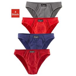 Le Jogger Herren Le Jogger Slip &raquo;Minislip&laquo; Packung, 4 Stk., knappe Form, sch&ouml;ne Farben mit kontrastfarbenen Pipings bunt 7, 4 Stk.