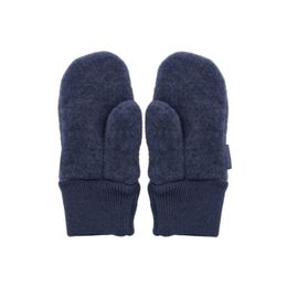 MaxiMo Damen MaxiMo F&auml;ustlinge Wollfleece, Strickb&uuml;ndchen, temperaturregulierend, schnell trocknend blau 1