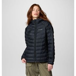 Columbia Damen Steppjacke &raquo;Powder Lite II Hooded Jacket&laquo; wasserabweisende Au&szlig;enjacke, leichte Steppjacke, mit Rei&szlig;verschluss schwarz L