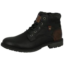 Tom Tailor Herren Tom Tailor Winterboots mit Logoschriftz&uuml;gen, Weite G schwarz 42