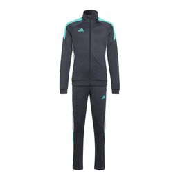 Adidas Performance Trainingsanzug 'Tiro Es' Jungen Gr&ouml;&szlig;e 176 aqua / dunkelgrau / wei&szlig;