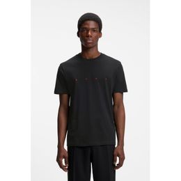 Hugo Herren Hugo T-Shirt &raquo;Dorosi&laquo; Rundhalsausschnitt, Regular Fit, Logo-Schriftzug L