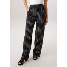 Aniston Selected Damen Aniston SELECTED Schlupfhose mit trendigen Streifendessin 40, N-Gr