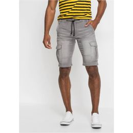bonprix Herren bonprix Bermudas aus Baumwolle und Polyester, mit Used-Effekt, regular fit 46, N-Gr