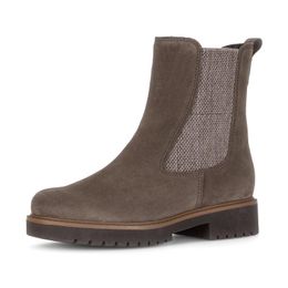 Gabor Damen Chelseaboots &raquo;KOS&laquo; Blockabsatz, Stiefelette in Komfortweite H (= sehr weit) braun 36