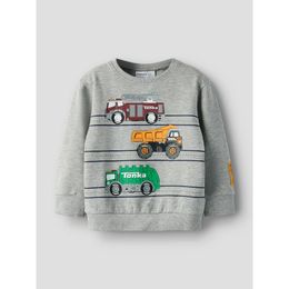 name it Jungen Sweatshirt &raquo;NMMJORGE TONKA NREG SWEAT UNB CPLG&laquo;, Baumwollmischung, regular fit grau 92