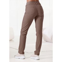H.I.S. H.I.S Damen Schlupfhose in Jeans Optik, Loungewear grau 40/42, N-Gr