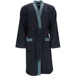 Esprit Herrenbademantel &raquo;Double Stripe, ideal f&uuml;r Sauna & Spa, Hotelbademantel, Morgenmantel&laquo; 1 Stk. Doubleface Kimonomantel blau Webfrottier S L: 115cm