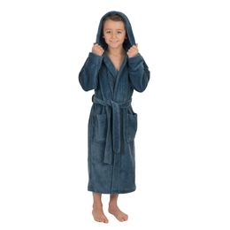 WEWO-Fashion Wewo fashion Kinderbademantel &raquo;8521&laquo; 1 Stk. Soft Touch blau Baumwoll-Mix 134/140 L: 92cm