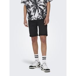 Only & Sons Only & Sons Herren ONLY & SONS Jeansshorts &raquo;ONSPLY LIGHT BLUE 5189 SHORTS DNM NOOS&laquo; schwarz S, N-Gr