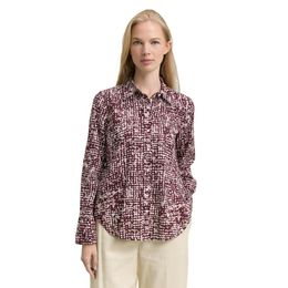 Tom Tailor Damen Tom Tailor Hemdbluse mit Muster rot 42