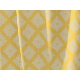 Adam Vorhang &raquo;Maroccan Shiraz Light&laquo; &Ouml;sen 1 Stk. tlg. aus 100% Bio-Baumwolle gelb Jacquard, Baumwolle (Bio-Baumwolle) 145cm, &Ouml;sen, 145cm