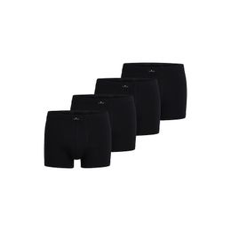 Tom Tailor Herren Tom Tailor Boxershorts &raquo;Texas&laquo; Packung, 4er Pack, bequem, basic, eng, atmungsaktiv, mit Logo, breiter Bund, Baumwollmix schwarz 5M