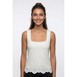 V&eacute;ro Moda Vero Moda Damen Spitzentop &raquo;VMLOUISE SL SQUARE NECK TOP JRS&laquo; Baumwolle, regular fit S