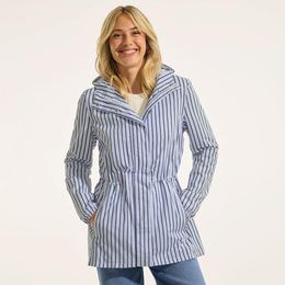 LANDS' END Wasserdichte Gemusterte Regenjacke SQUALL mit Packfach f&uuml;r Damen in Petite-Gr&ouml;&szlig;e, Damen, size: petite, Wei&szlig;, Polyester, by Lands' End