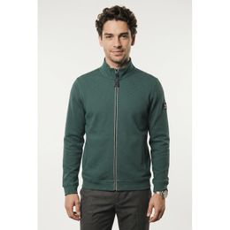 Lerros Herren Lerros Sweatjacke mit Stehkragen gr&uuml;n M