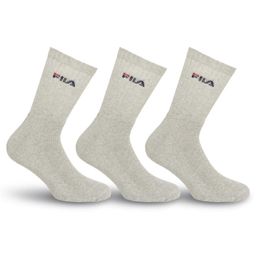 Fila Damen Tennissocken &raquo;UNISEX CREW TENNIS FULL TERRY SOCKS&laquo; 3 Paar tlg. mit dezentem Logoschriftzug grau 35-38