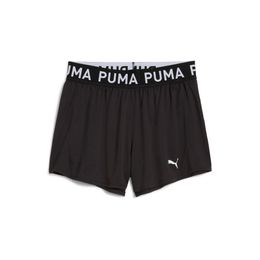 PUMA Workout Pants 'Strong 3' female size S Light grey / Black