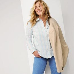 LANDS' END K&uuml;hlende Langarm-Hemdbluse f&uuml;r Damen, Damen, size: regular, Gr&uuml;n, Baumwoll-Mischung/Polyester-Mischung, by Lands' End