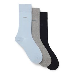 BOSS Herren BOSS Businesssocken &raquo;3P RS Uni CC&laquo; 3 Paar tlg. mittelhoch, verst&auml;rkte Zehen- und Fersenpartie bunt 39-42