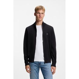 BOSS Orange Herren BOSS Orange Strickjacke &raquo;Kanozip Full Zip Cardigan&laquo; mit Rei&szlig;verschluss blau 3XL