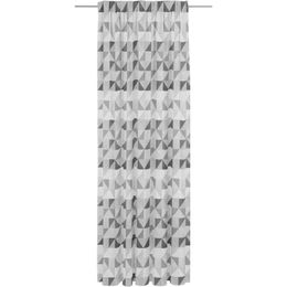 WIRTH Vorhang &raquo;Berlare&laquo; Multifunktionsband 1 Stk. tlg. grau Jacquard, Baumwolle, Polyester 145cm, Multifunktionsband, 132cm