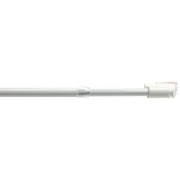 Liedeco Scheibenstange &Oslash; 12 mm 1 l&auml;ufig-l&auml;ufig ausziehbar wei&szlig; Kunststoff, Metall L: 55cm - 85cm &Oslash; 12mm, 1 l&auml;ufig