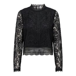 Only Damen Only Spitzenshirt &raquo;ONLNEW KARO LS LACE TOP WVN NOOS&laquo; Materialmix, regular fit M